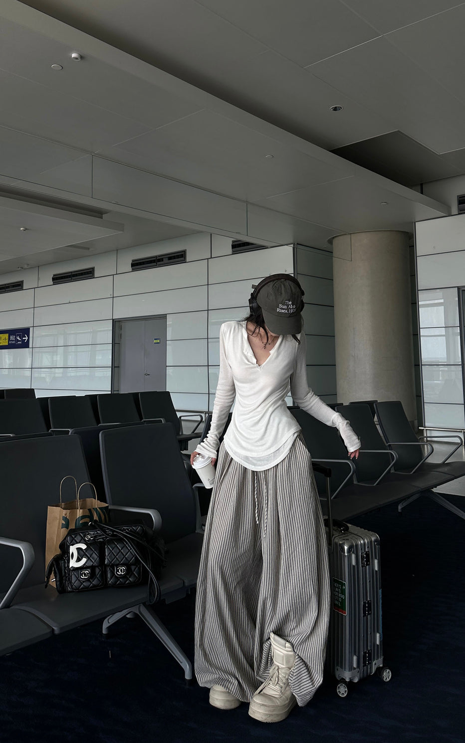 WARDEN EDGE Drawstring Wide Stripe Pants in Washed Linen – PINKPARKS