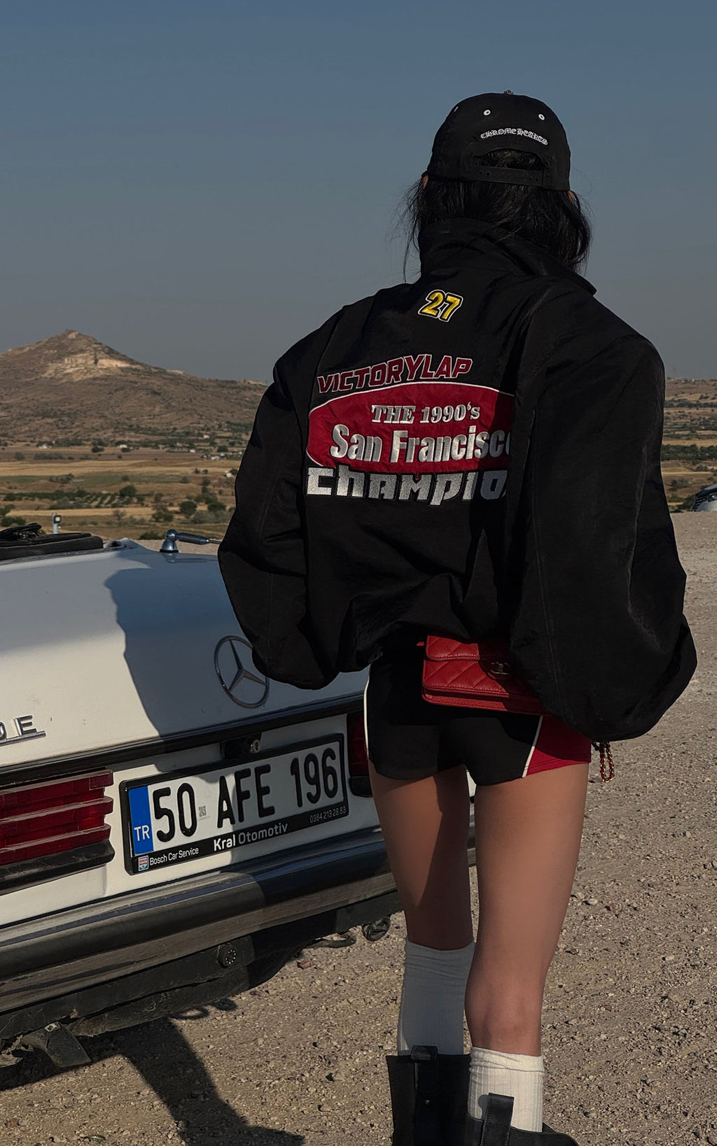 WARDEN EDGE Racing Patch Zip Jacket with Elastic Cuffs and Retro Embro ...