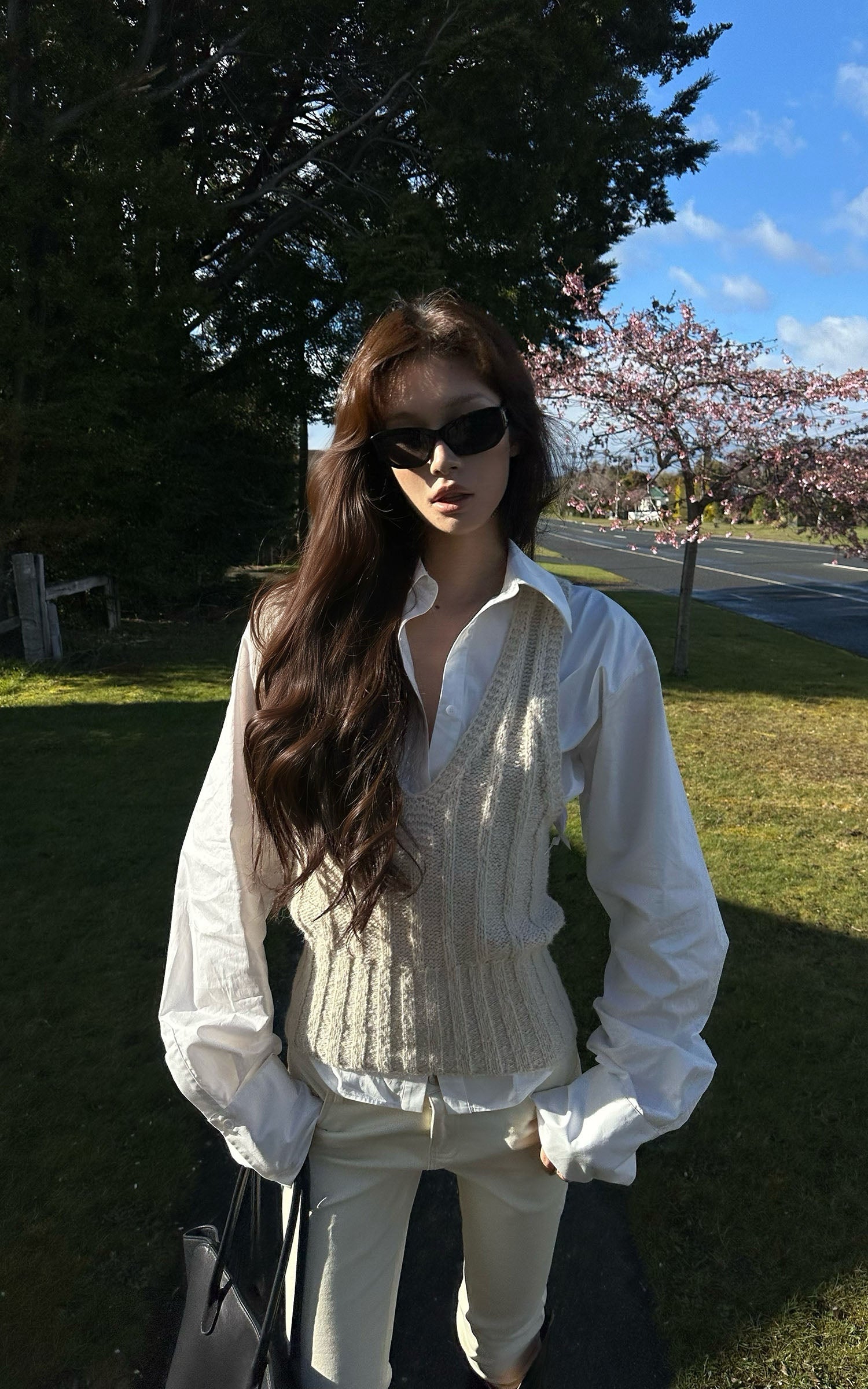 0122stepll White Shirt Set – PINKPARKS