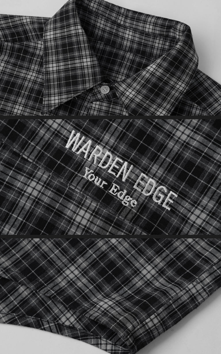 WARDEN EDGE Oversized Plaid Shirt Jacket – PINKPARKS