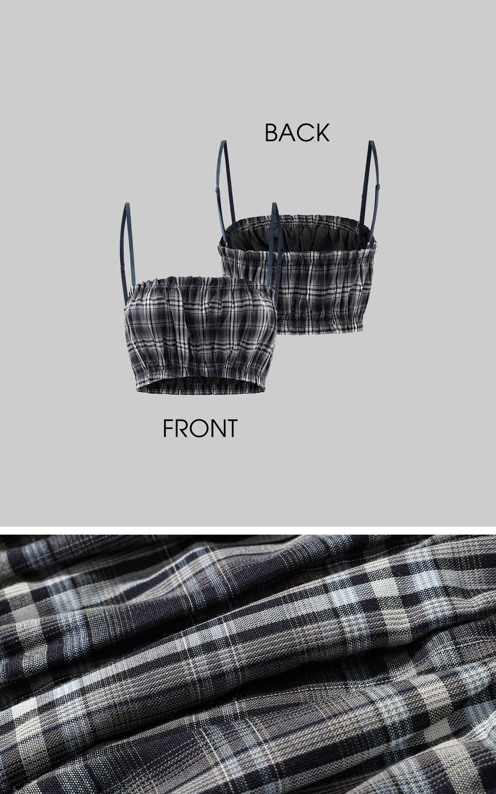 WARDEN EDGE Plaid Hooded Shirt Jacket with Matching Plaid Tube Top Set ...
