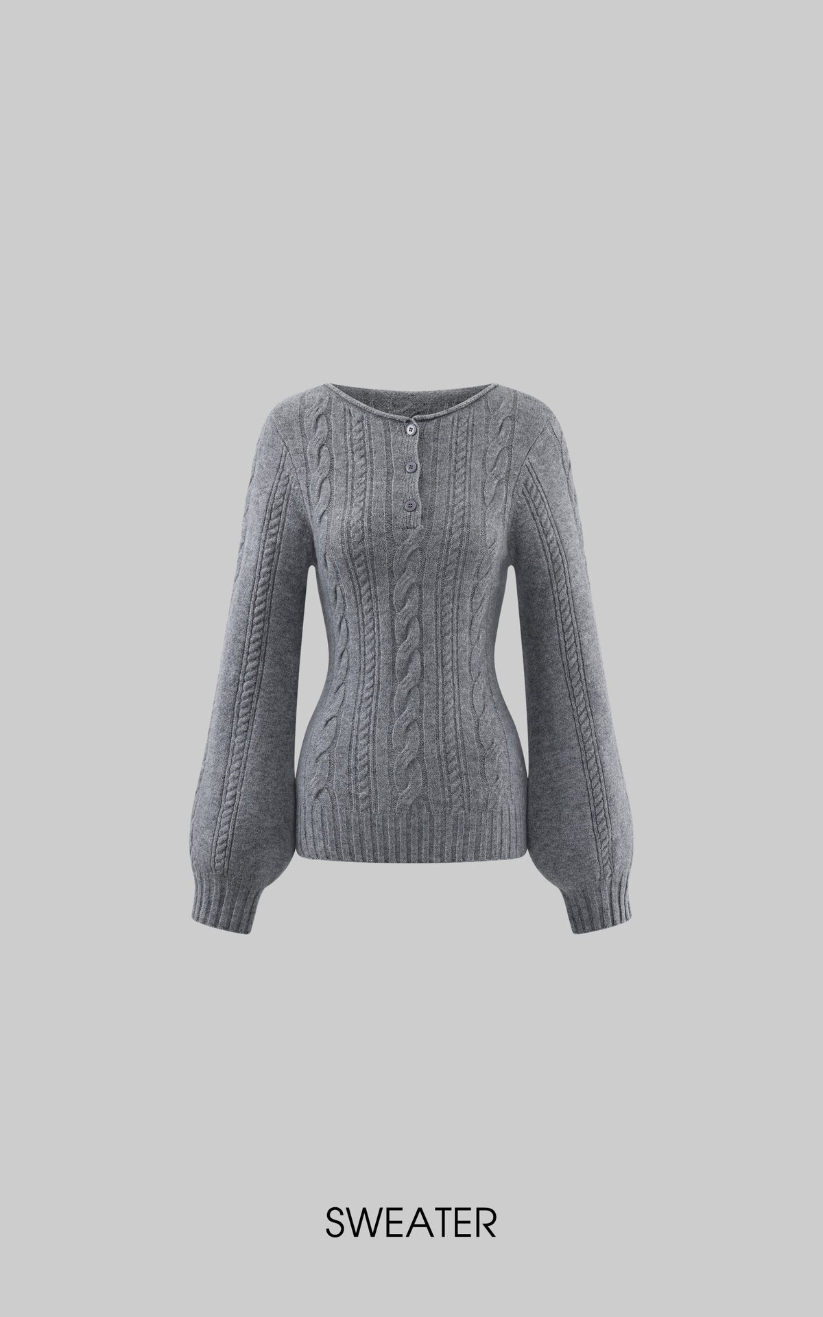 WARDEN EDGE Cable Knit Sweater & Shorts Set with Matching Leg Warmers ...