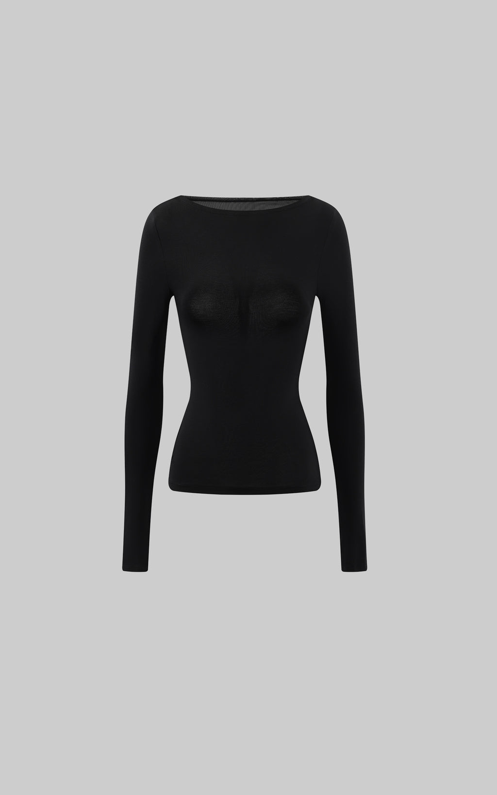 ROVENTE Backless Mesh Panel Long Sleeve Top – PINKPARKS