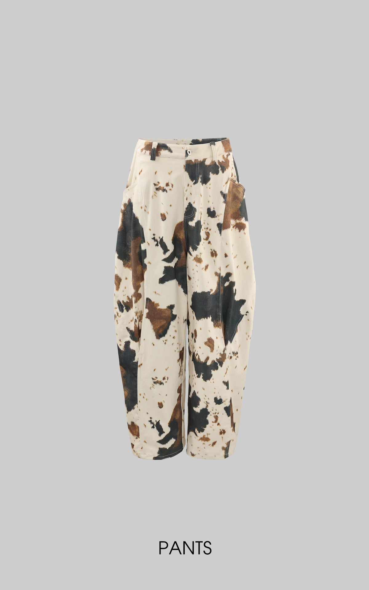 WARDEN EDGE Wide-Leg Bleach Denim Pants with Pleat Details – PINKPARKS